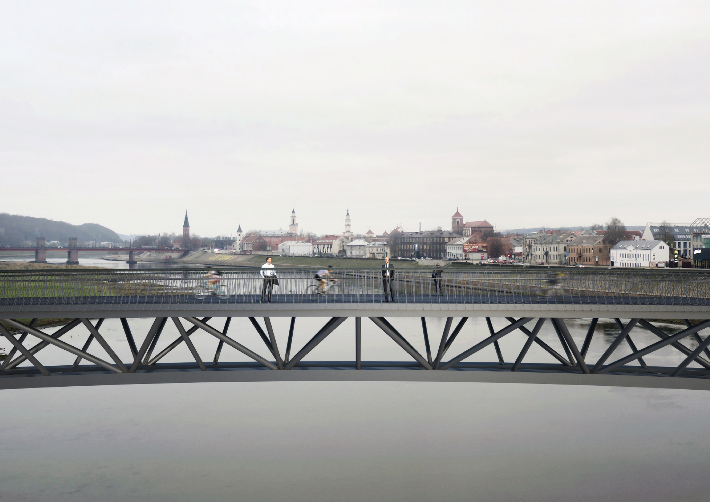 Kaunas Pedestrian and Cyclist Bridge — About Architecture