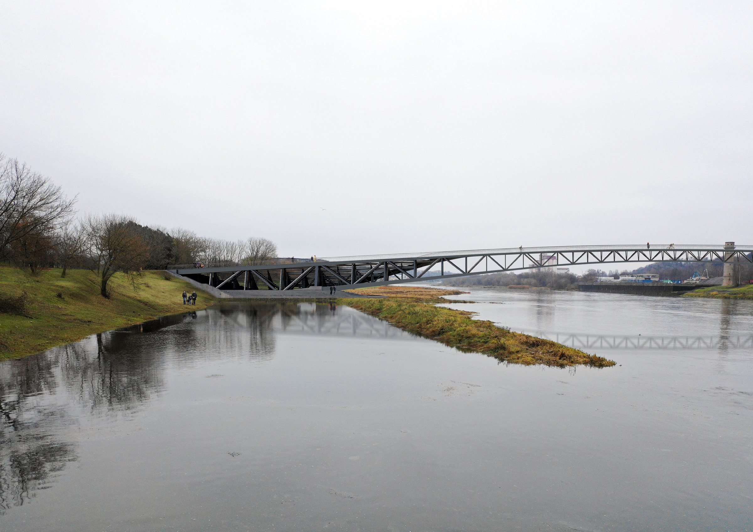 Kaunas Pedestrian and Cyclist Bridge — About Architecture