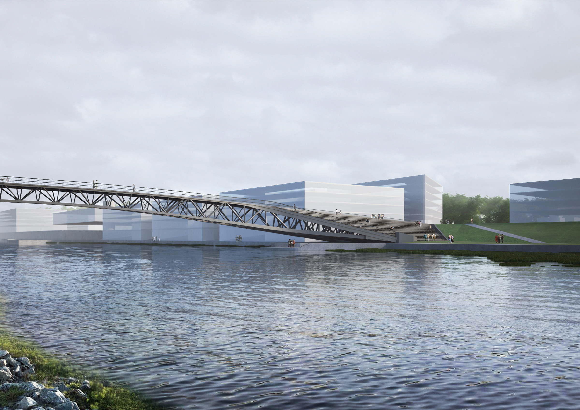 Kaunas Pedestrian and Cyclist Bridge — About Architecture