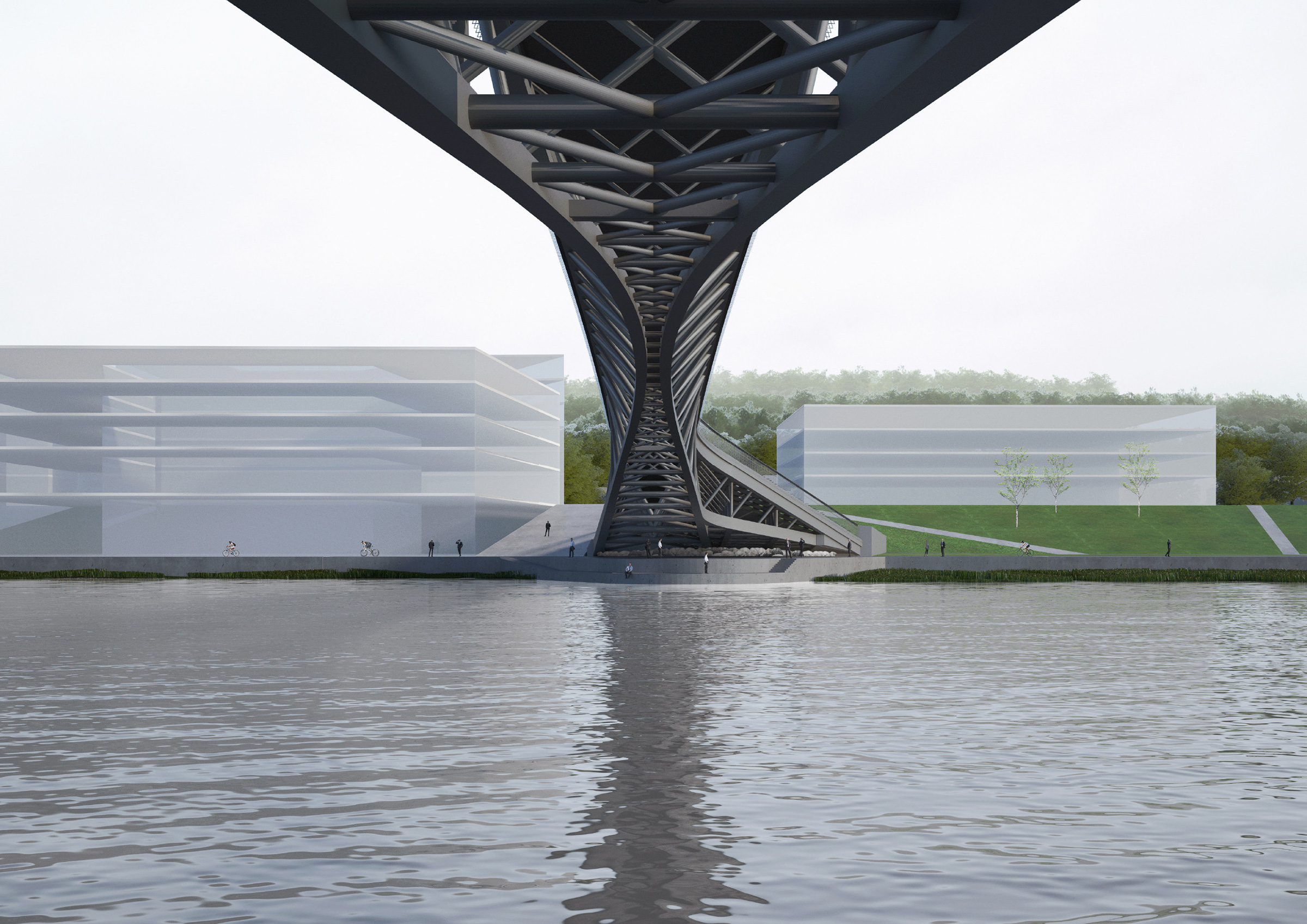 Kaunas Pedestrian and Cyclist Bridge — About Architecture