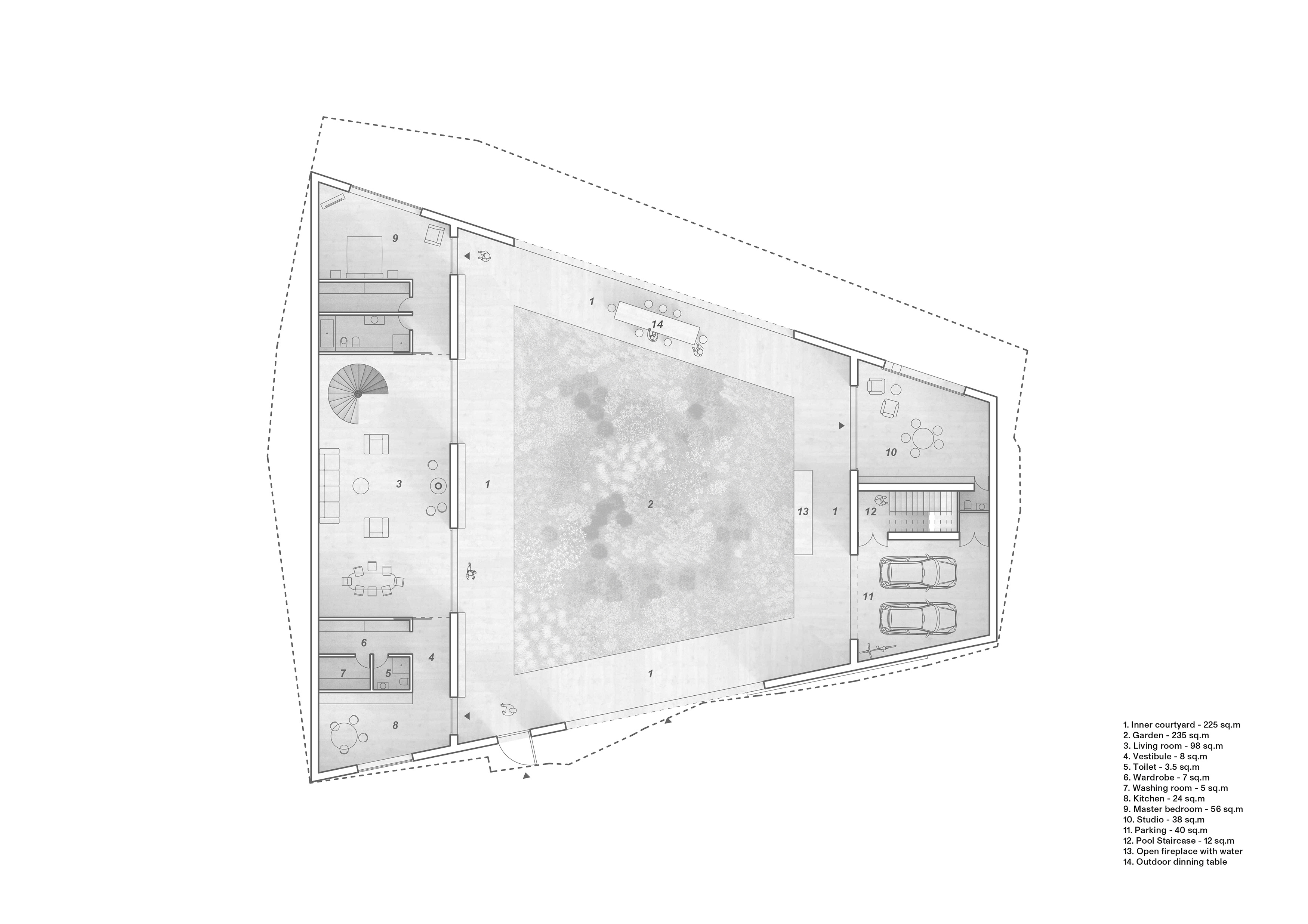 Villa Tskneti — About Architecture